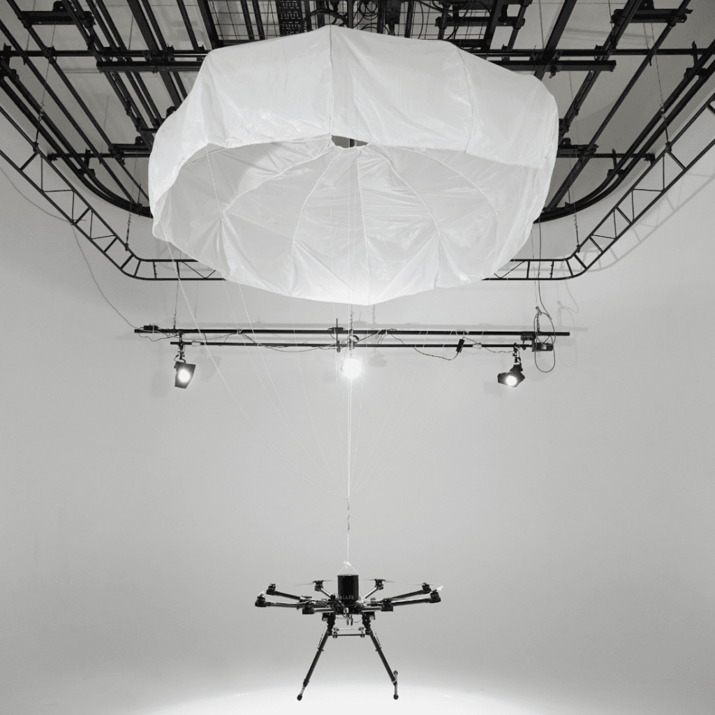 PARASAFE Commercial Drone Parachute System - 55lbs Capacity
